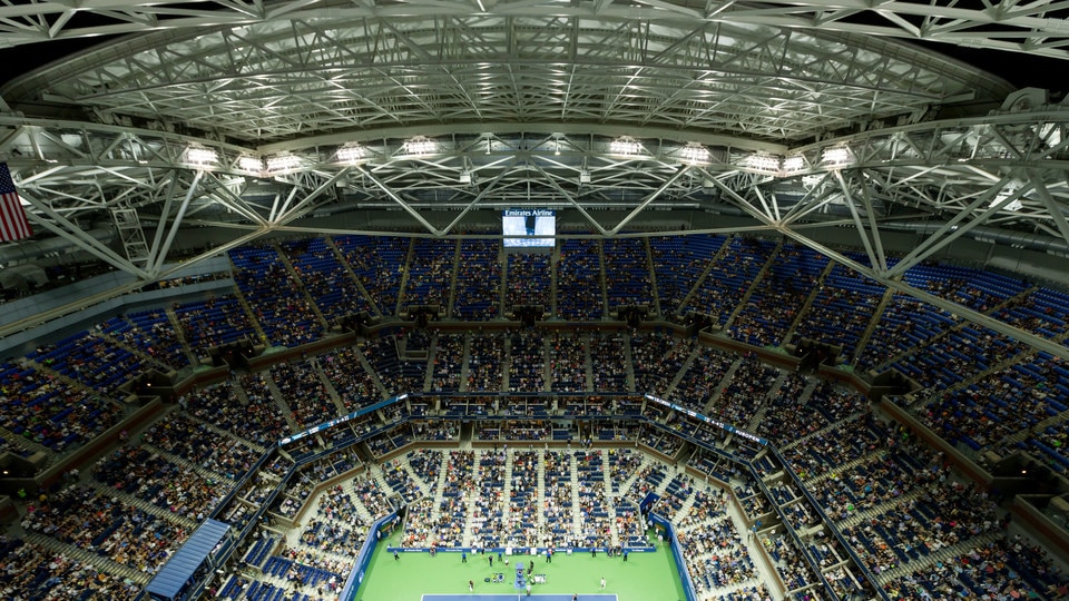 Arthur Ashe Stadium roof closes for first time - Official Site of the ...