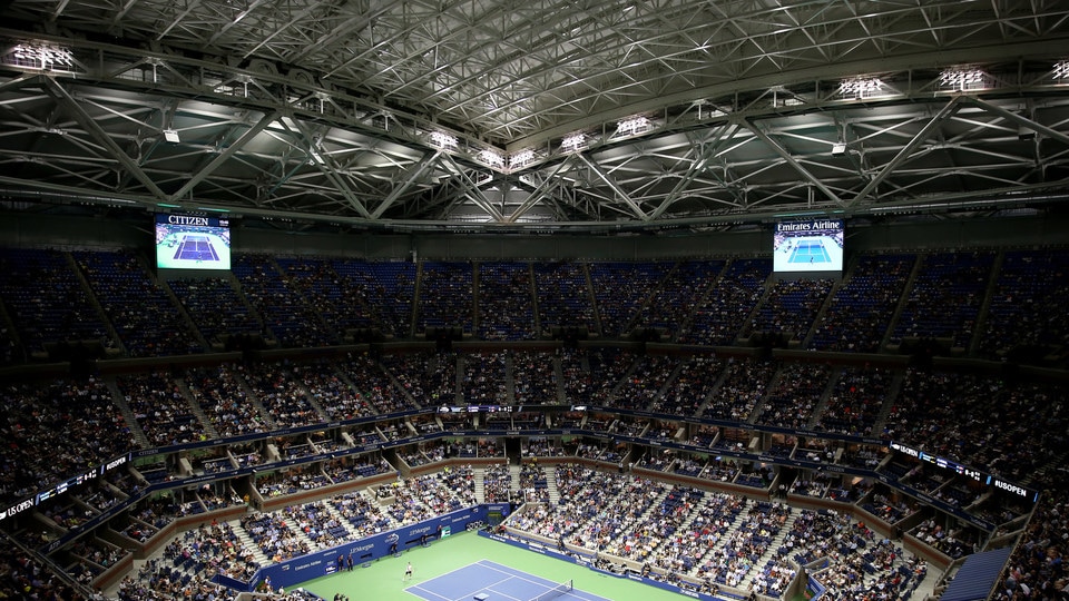 Arthur Ashe Stadium roof closes for first time - Official Site of the ...