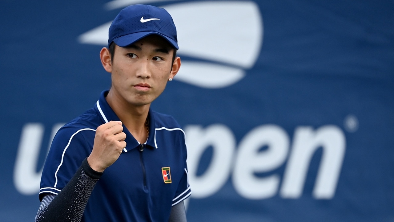 Photos: Daniel Rincon vs. Juncheng Shang, 2021 US Open boys' singles ...