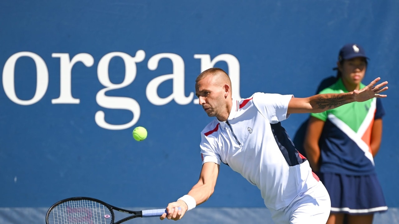 Photos: James Duckworth vs. Daniel Evans, 2022 USOpen second round ...