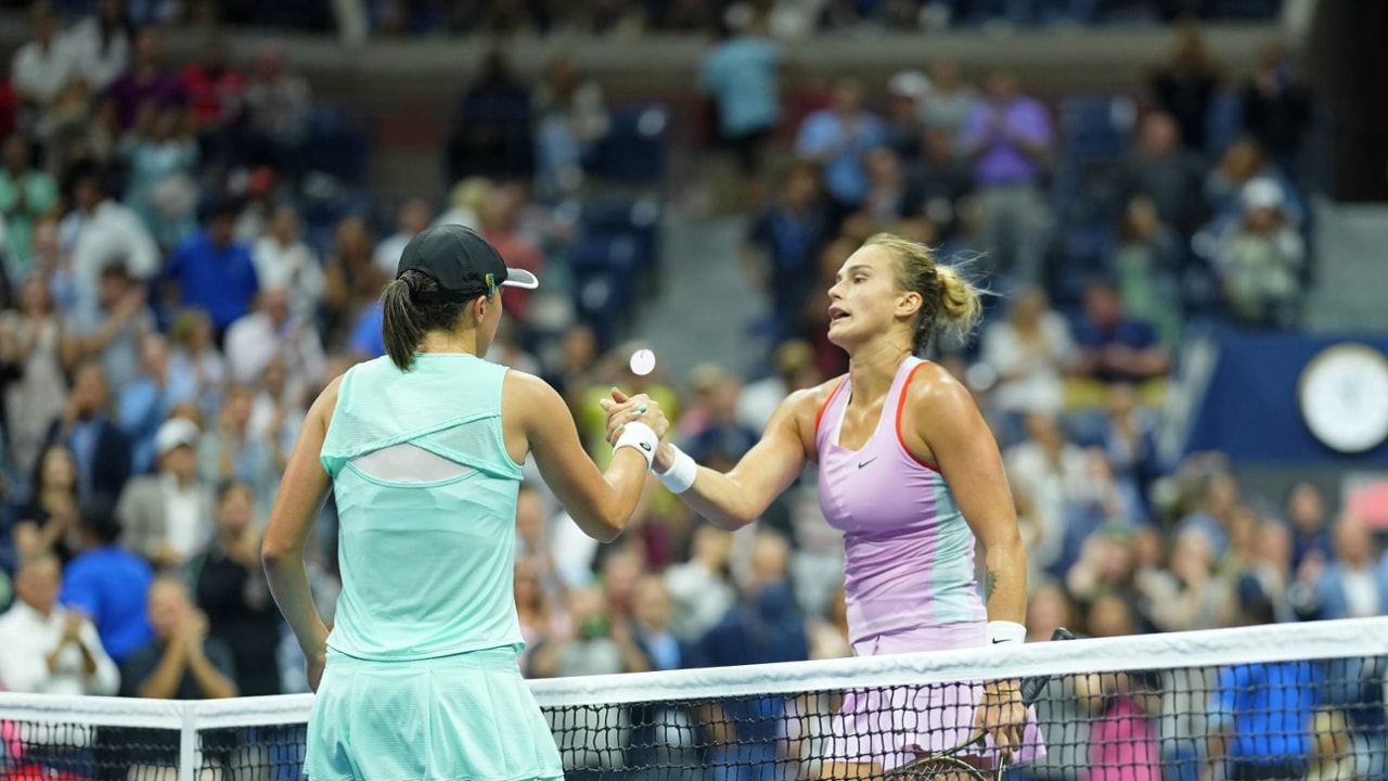 Photos: Iga Swiatek vs. Aryna Sabalenka, 2022 US Open semifinal | Official Site of the 2025 US ...