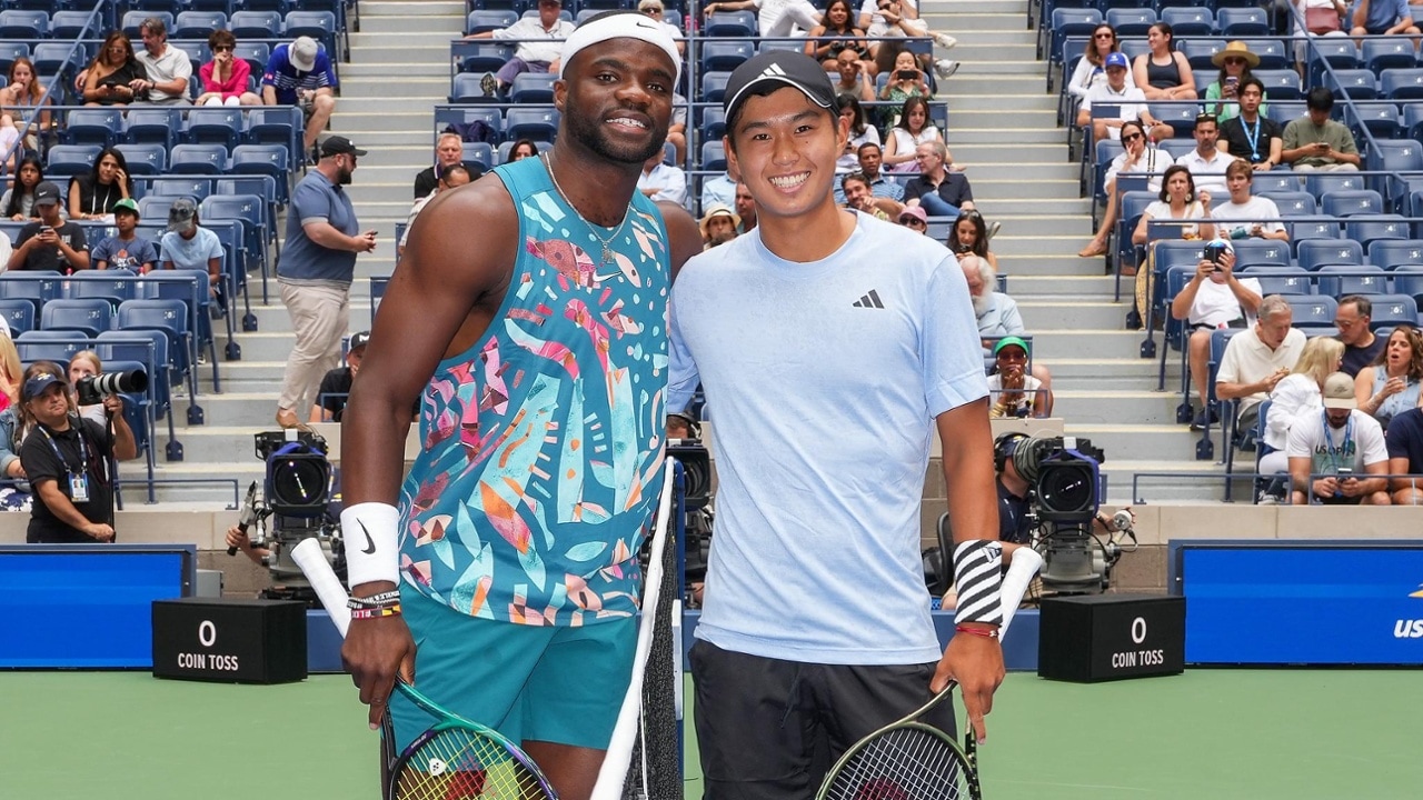 Best photos from Frances Tiafoe vs. Learner Tien, Round 1 of the 2023 ...