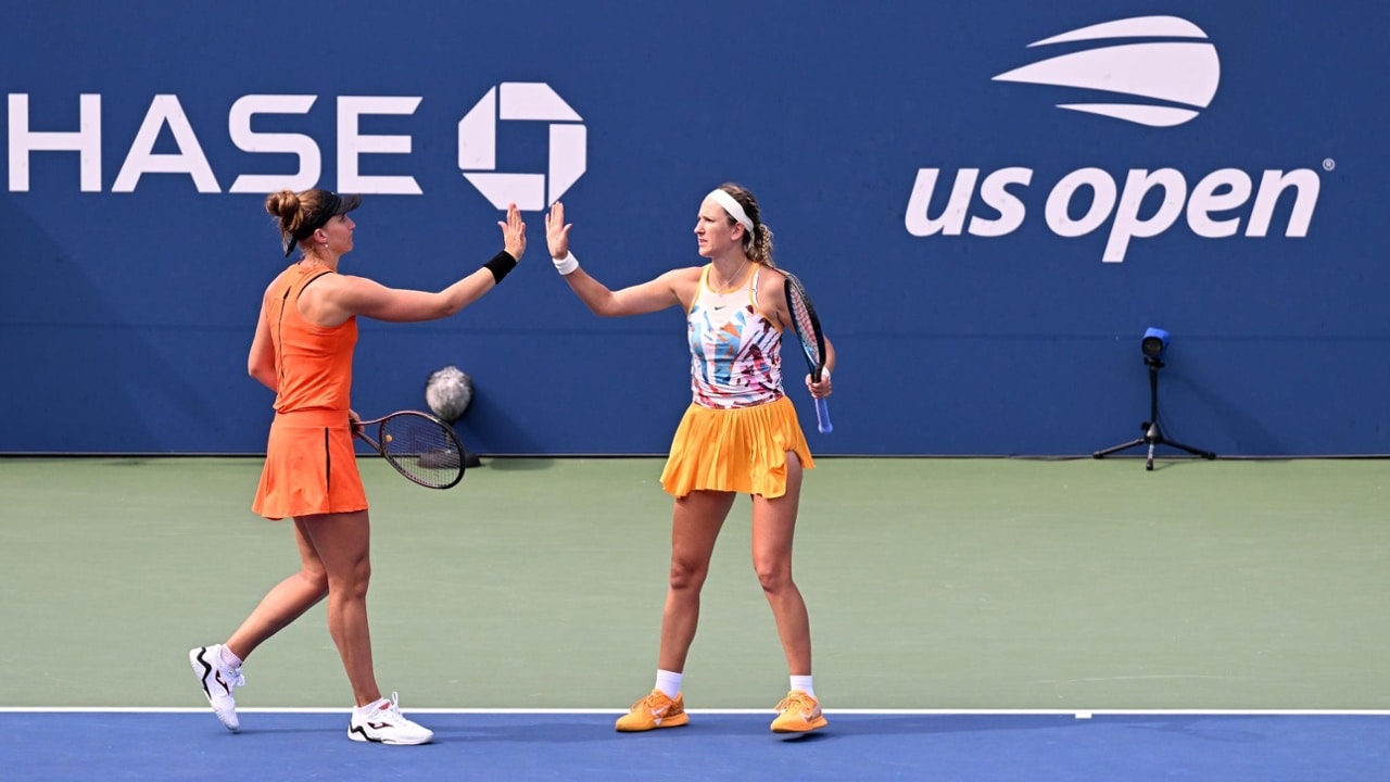 Starry American duo Gauff, Pegula shine in US Open doubles action ...