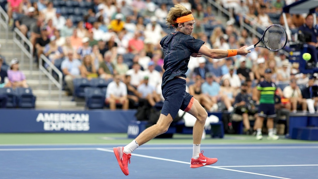 Best photos of Andrey Rublev vs. Jack Draper, Round 4 at the 2023 US Open | Official Site of the ...