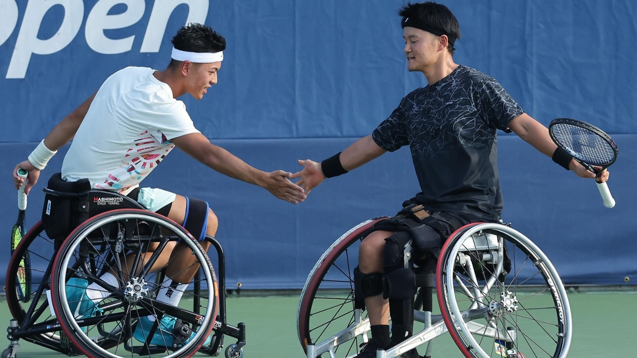 Mathewson, Tanaka win match tiebreak in 2023 US Open wheelchair doubles ...