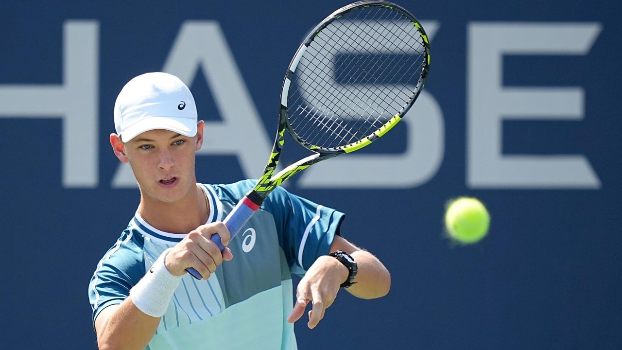 American junior Cooper Williams embraces the home crowd at the 2023 US ...