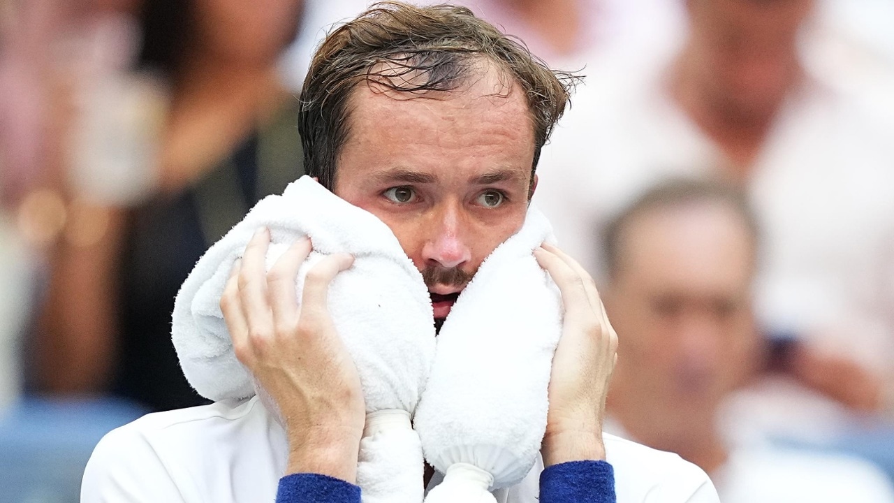 Best photos of Daniil Medvedev vs. Andrey Rublev, QF at the 2023 US Open | Official Site of the ...