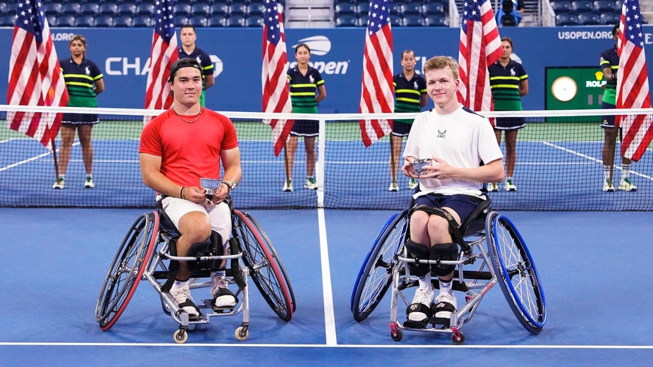 Best photos of the junior wheelchair doubles finals at the 2023 US Open ...