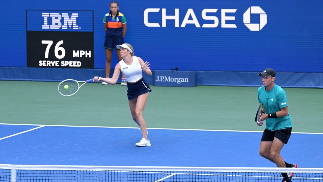 Best photos of Collins/Harrison vs. Bencic/Zverev, 2025 US Open mixed ...