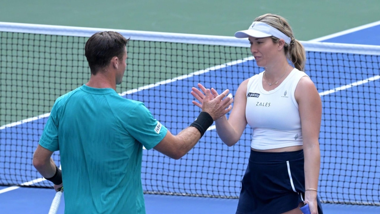 Best photos of Collins/Harrison vs. Bencic/Zverev, 2025 US Open mixed ...