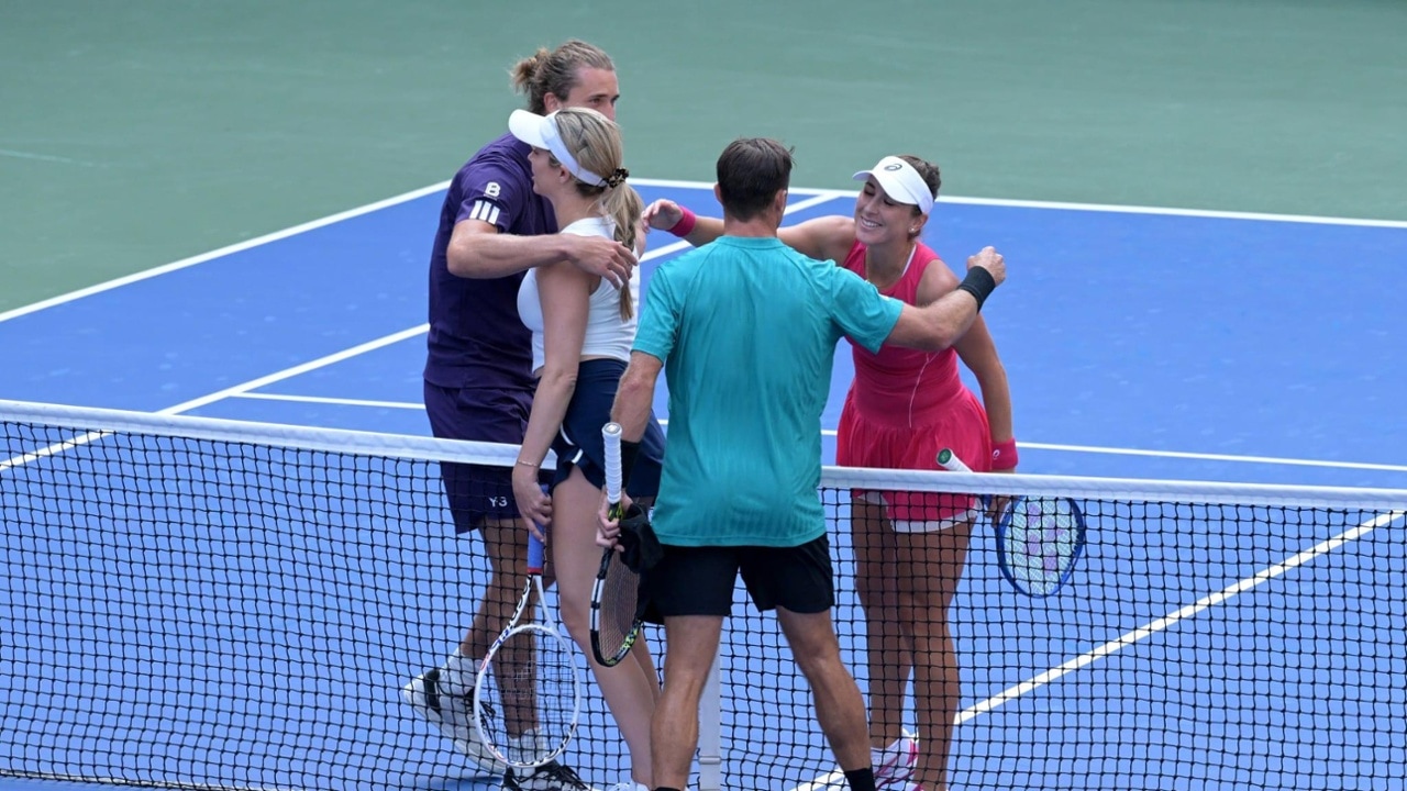 Best photos of Collins/Harrison vs. Bencic/Zverev, 2025 US Open mixed ...