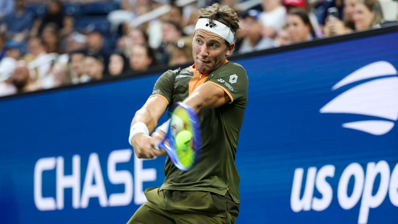 Former finalist Casper Ruud sails through first-round win at 2025 US ...