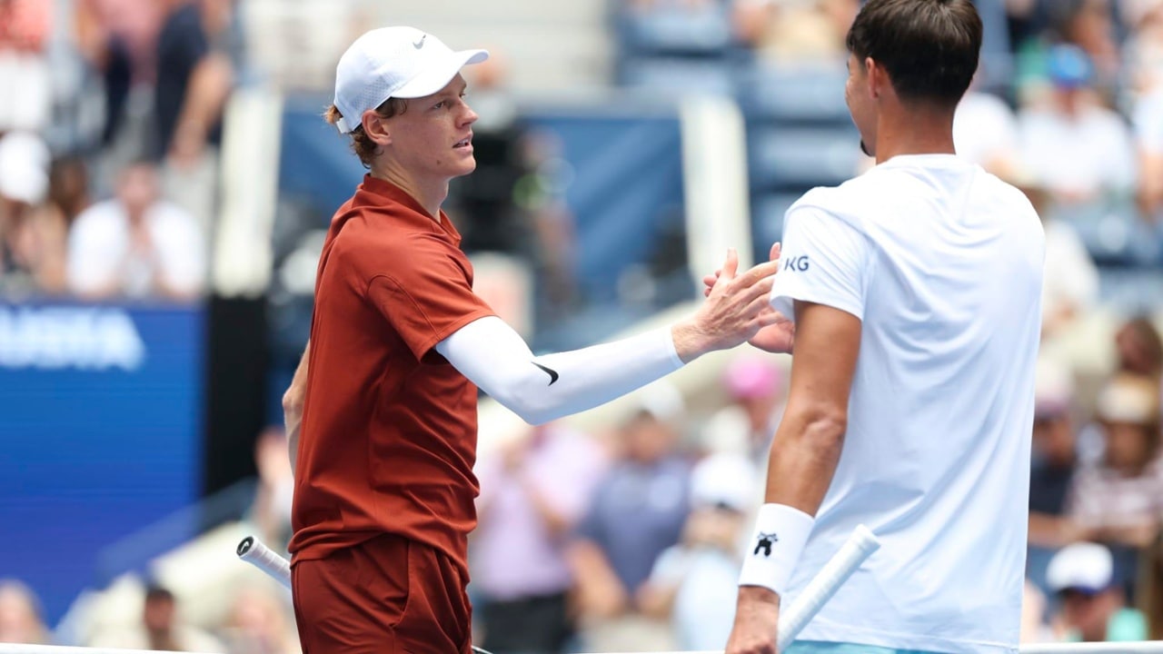 Jannik Sinner vs. Alexei Popyrin, 2025 US Open, Round 2 | Official Site of the 2026 US Open ...