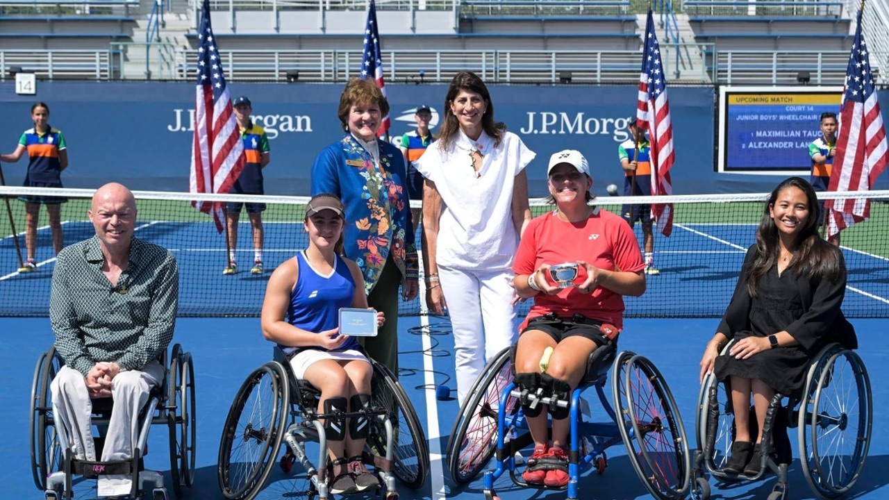 Sabina Czauz vs. Luna Gryp, 2025 US Open Wheelchair Girls' Singles ...