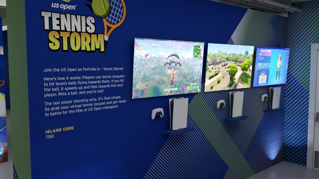 New US Open gaming zone features Fortnite, Roblox, TopSpin 2K25 and ...