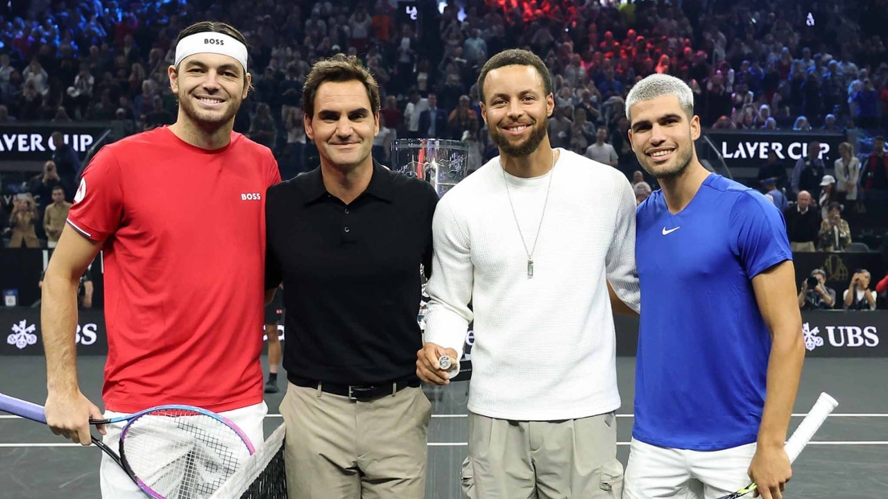 Roger Federer & Steph Curry make grand entrance at Laver Cup 2025 ...