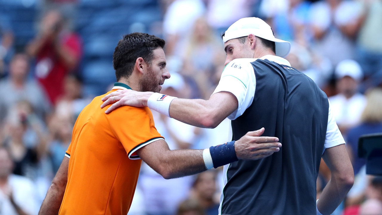 Juan Martin del Potro outslugs and outlasts John Isner | Official Site ...