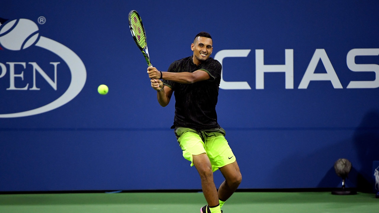 Kyrgios passes test, aces his way into third round - Official Site of ...