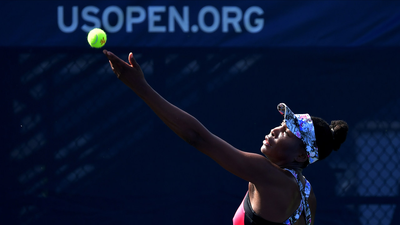 US Open player practices during free Fan Week | Official Site of the ...