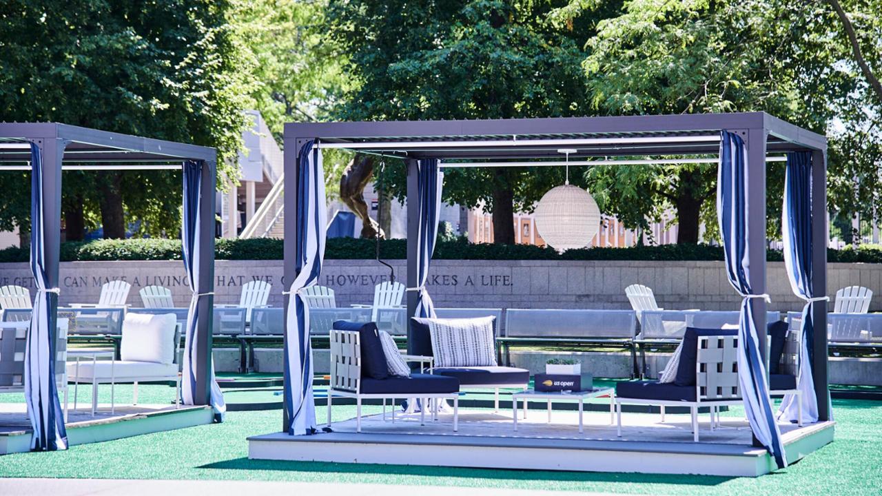 In photos: US Open transformed with new player hospitality areas ...
