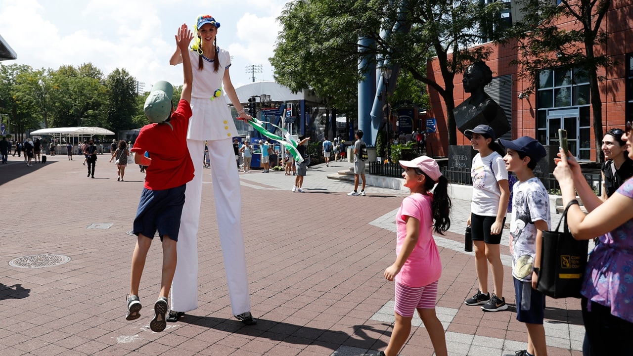 Photos: Fan Week fun returns at the 2022 US Open | Official Site of the ...