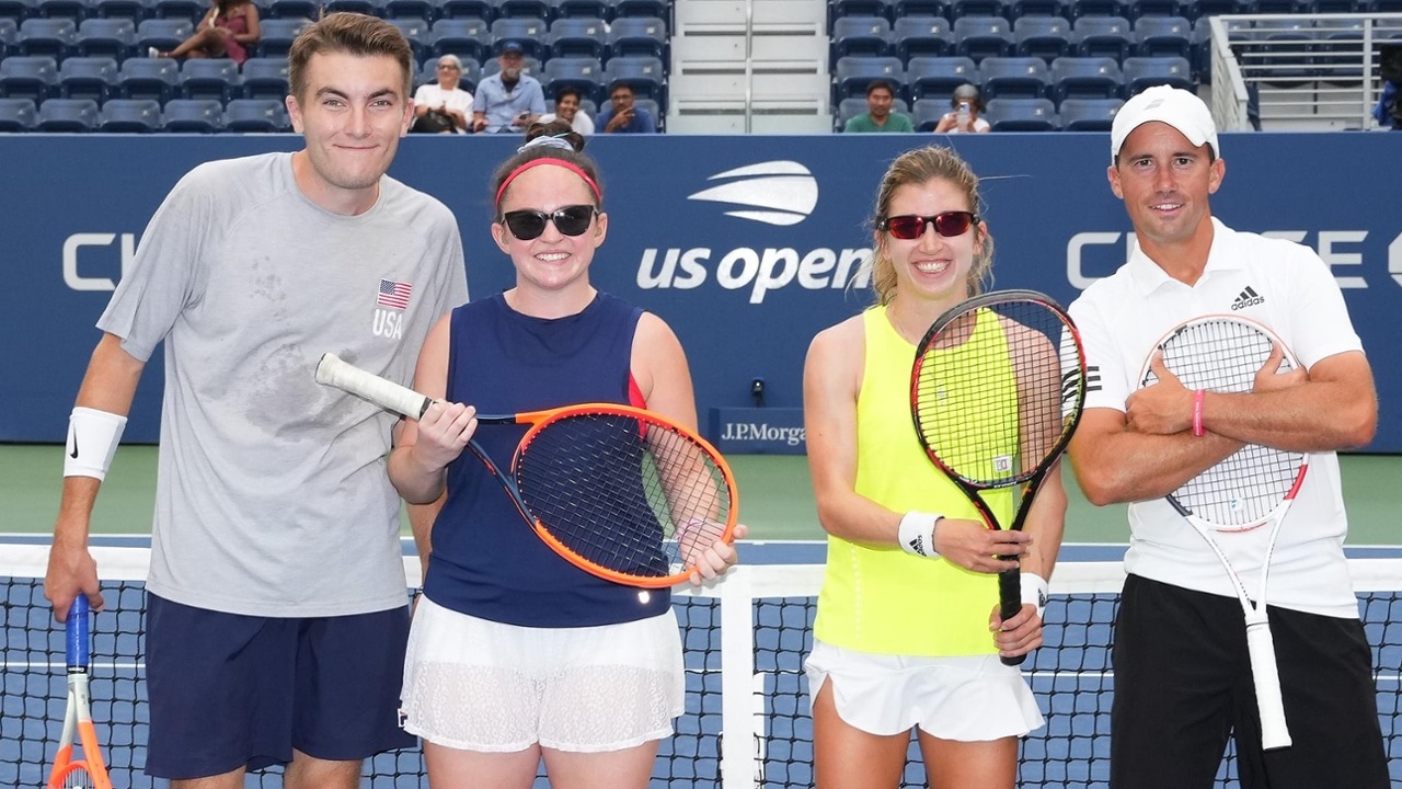 2023 US Open holds adaptive tennis exhibition with Athletes Without ...