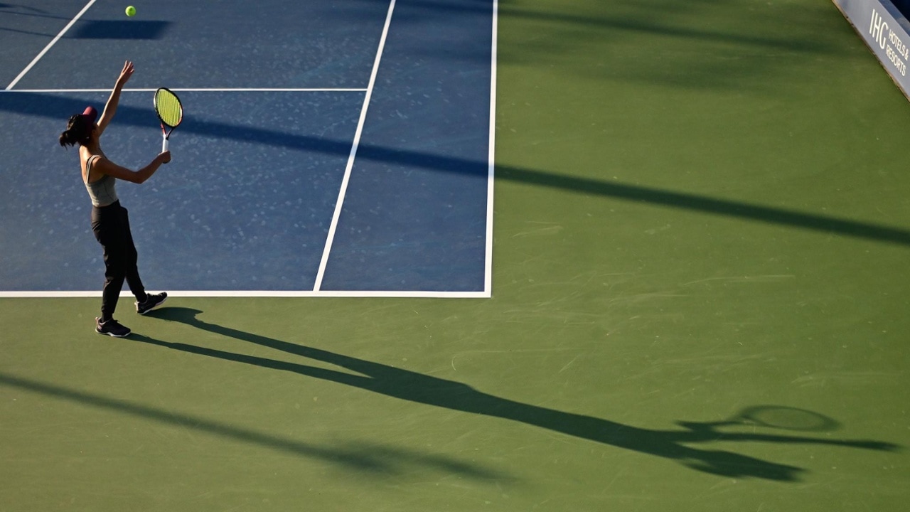 Best photos of Swiatek, Tiafoe, Raducanu and more practicing at the ...