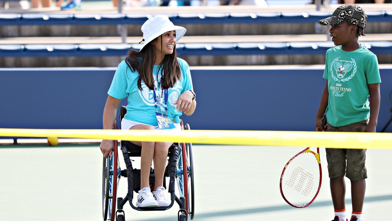 Arthur Ashe Kids' Day brings adaptive tennis to fans at the 2024 US ...
