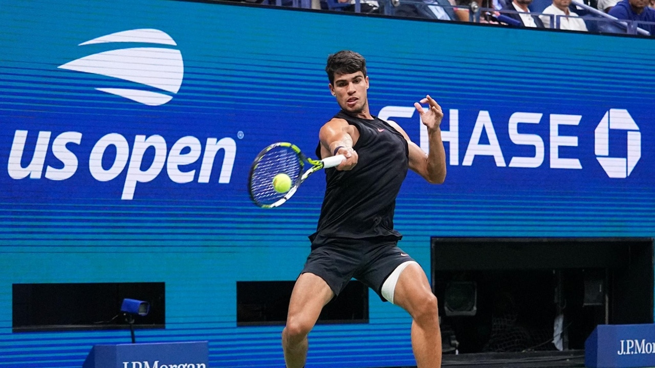 Uneven but unbowed, Carlos Alcaraz eases into 2024 US Open second round ...