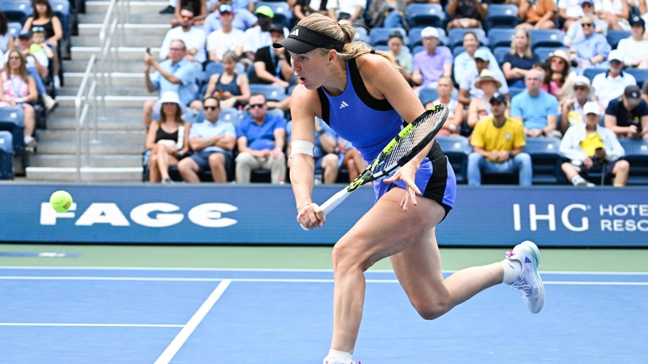 Best photos of Caroline Wozniacki vs. Beatriz Haddad Maia, 2024 US Open ...