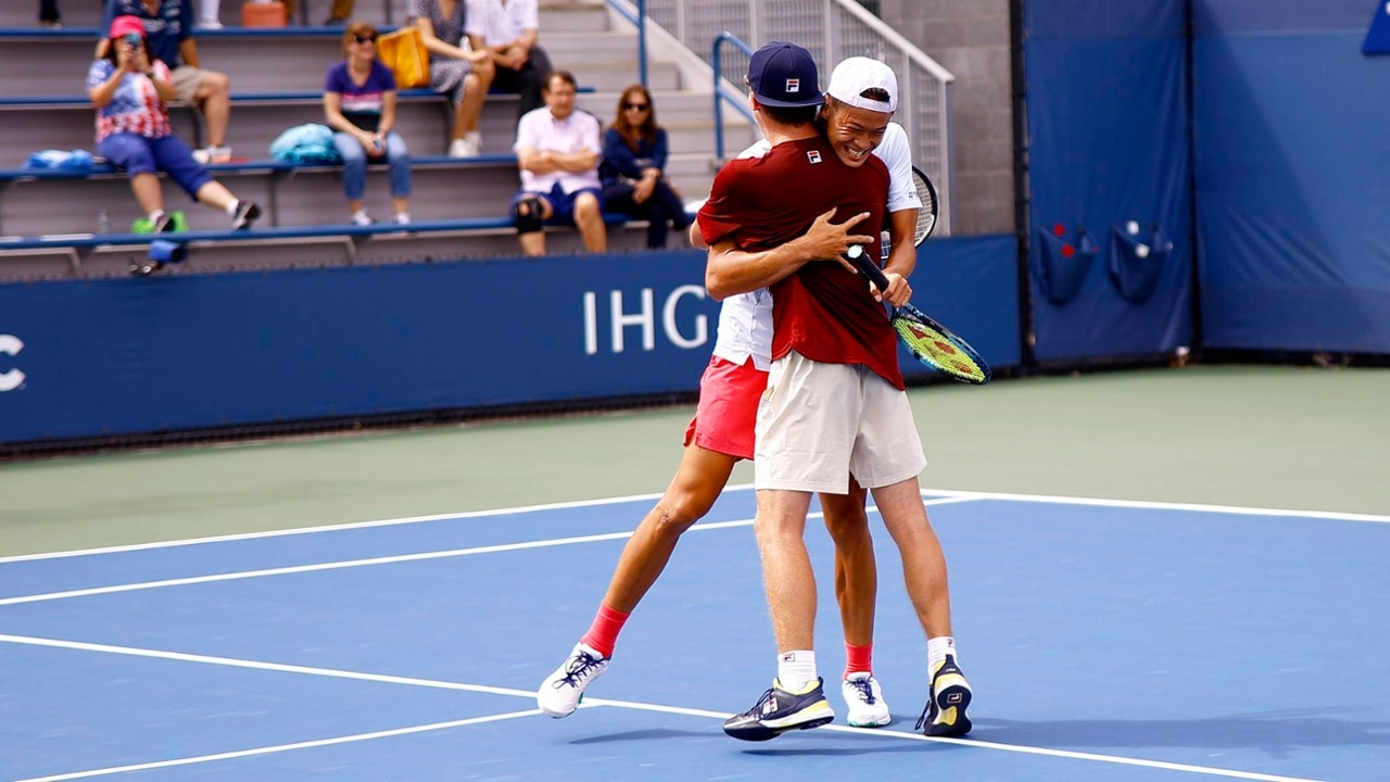 Best photos of Mrva/Sakamoto vs. Petak/Thomas 2024 US Open junior boys ...
