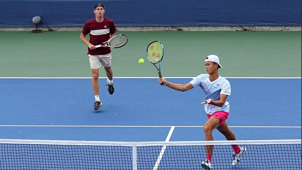 Best photos of Mrva/Sakamoto vs. Petak/Thomas 2024 US Open junior boys ...