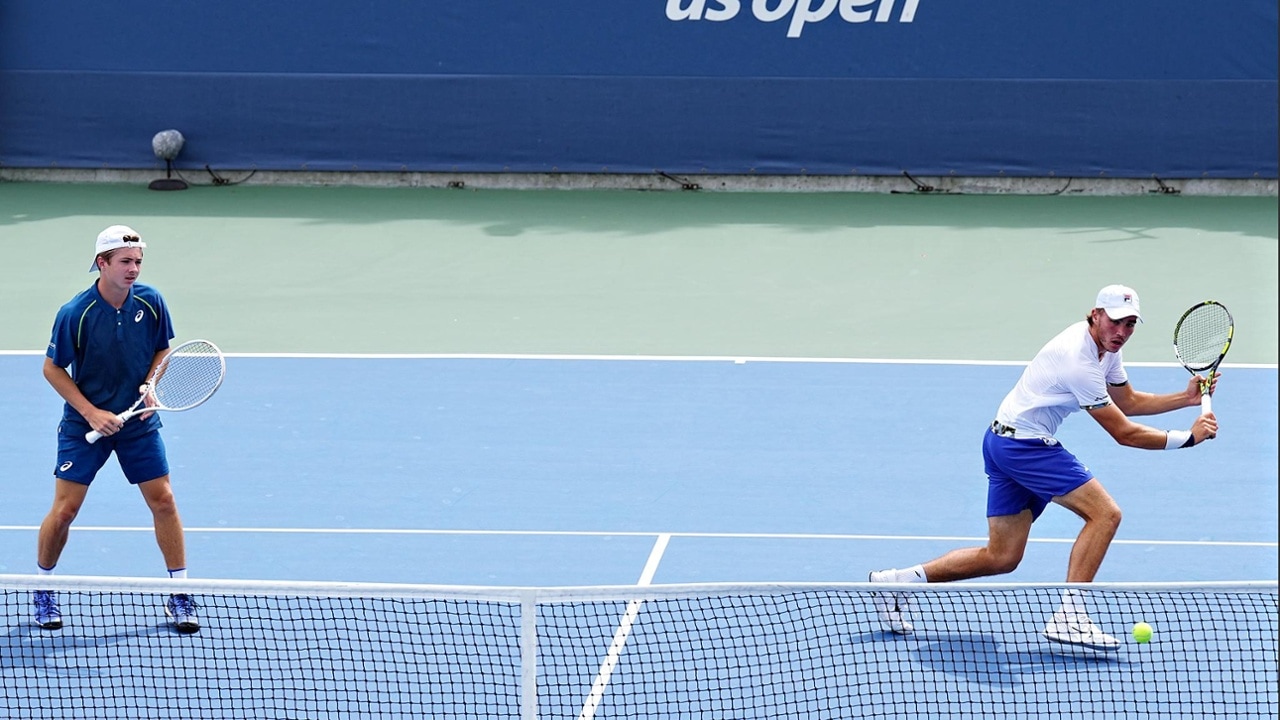 Best photos of Mrva/Sakamoto vs. Petak/Thomas 2024 US Open junior boys ...