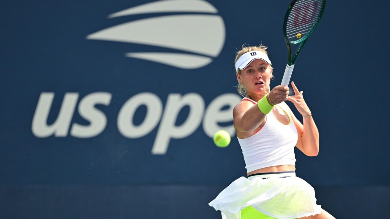 Peyton Stearns flies college flag proudly in return to 2024 US Open ...