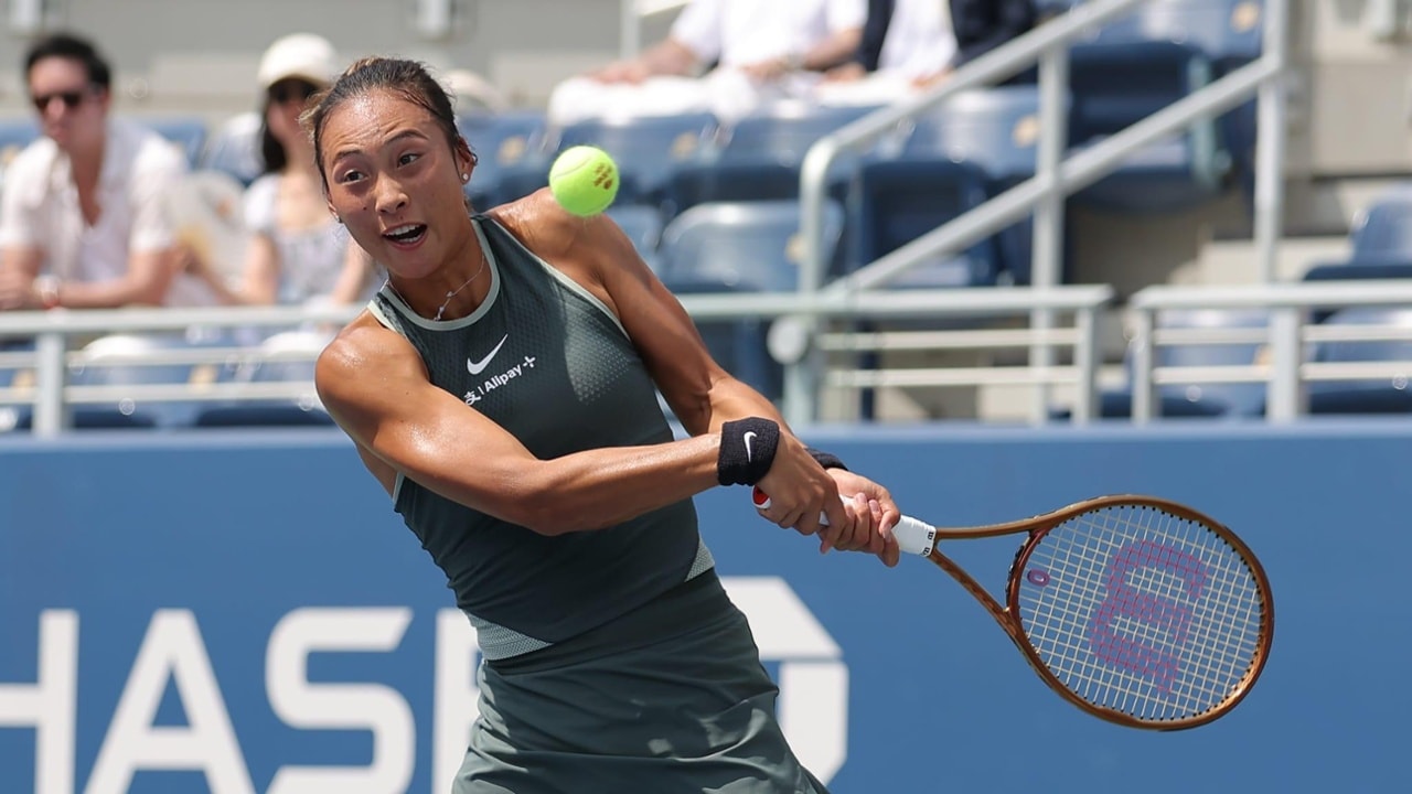 Olympic gold medalist Zheng Qinwen ousts Erika Andreeva at the 2024 US Open | Official Site of ...