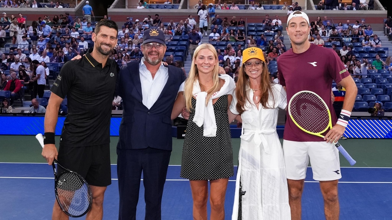Family of the late Braun Levi participate in coin toss at 2025 US Open ...