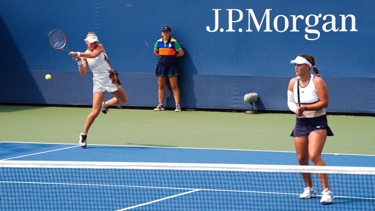 Vandromme/Vladson vs. Kovackova/Kovackova, 2025 US Open Girls' Doubles ...