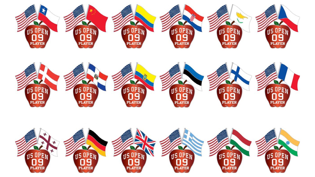 US Open 50: The history of player pins | Official Site of the 2025 US ...